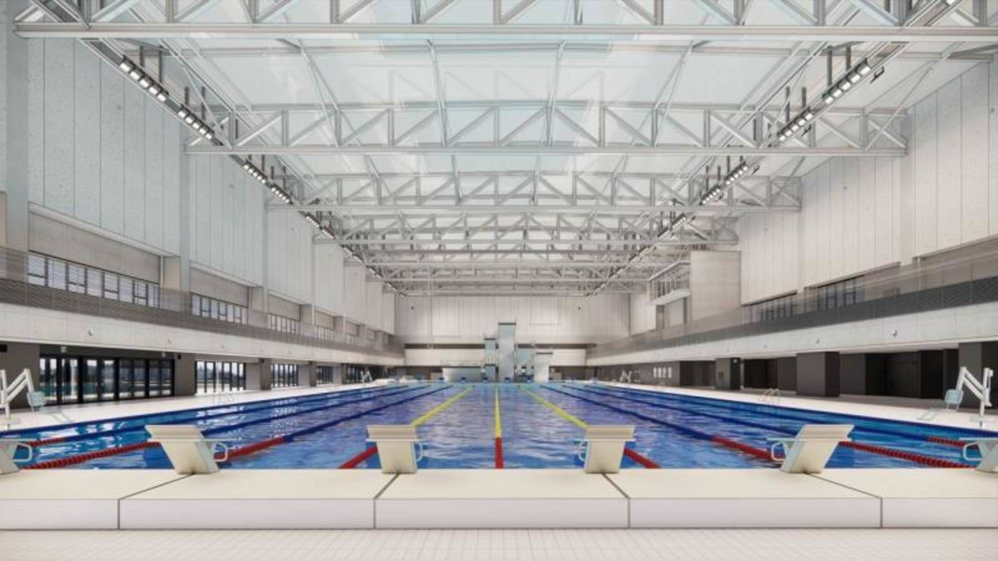 Building a new swimming hall and tennis courts at the National Sports ...